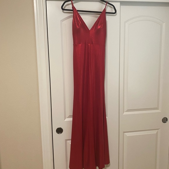 Dresses | Macys Dear Moon Sleek Red Gown | Poshmark